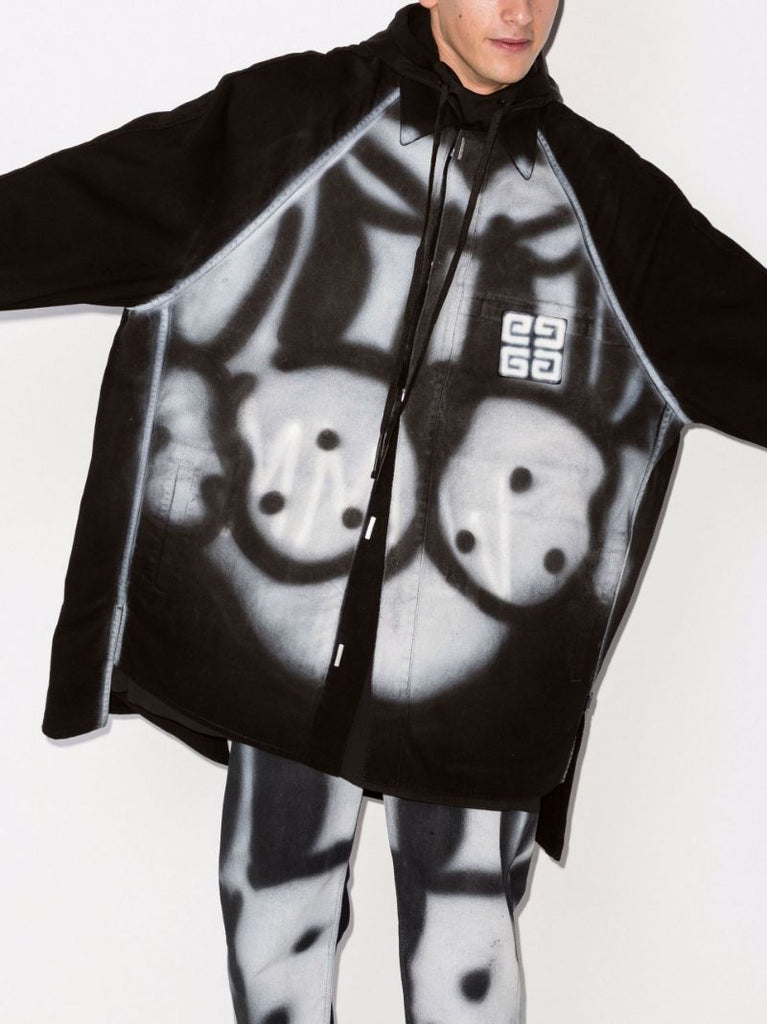 Givenchy x Chito Black Graffiti Rottweiler Overshirt – Balewink